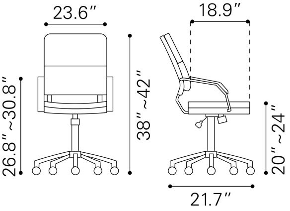Relaxed Director's Office Chair | MOSS MANOR: A Design House