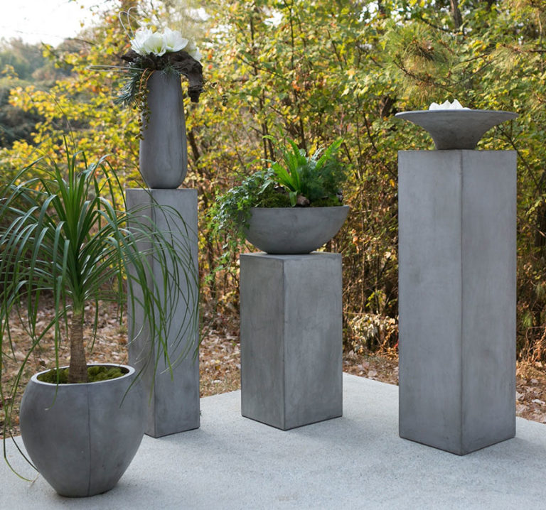 Newport Square Concrete Columns | MOSS MANOR: A Design House