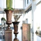 Austere Oversized Metal Urn - Moss Manor
