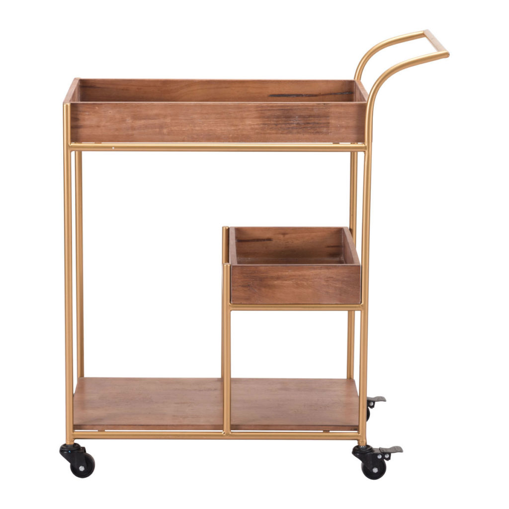Marron Bar Cart - Moss Manor